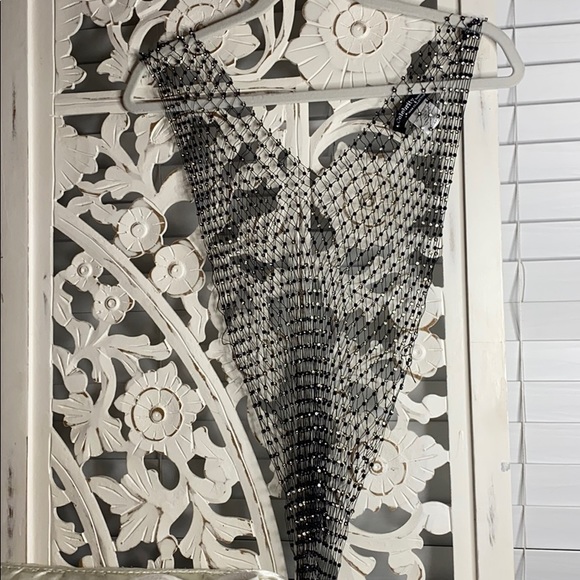 Tops | Fishnet Rhinestone Top | Poshmark